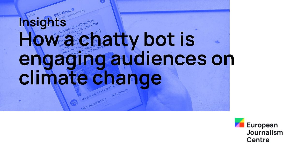 How a chatty bot is engaging audiences on climate change | EJC.net