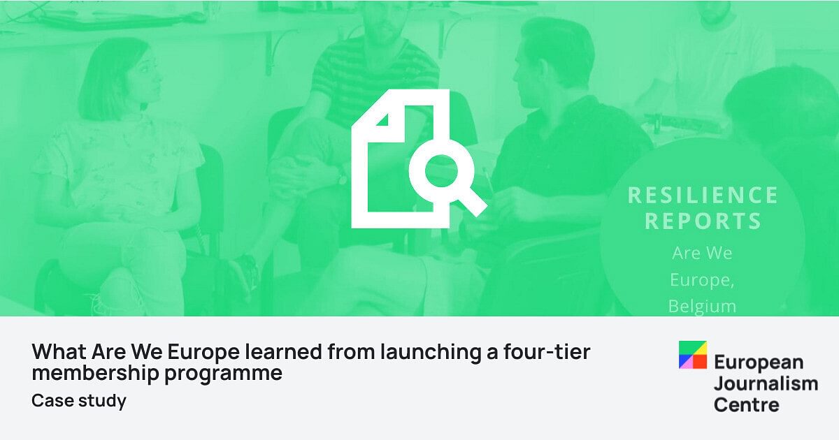 What Are We Europe learned from launching a four-tier… | EJC.net